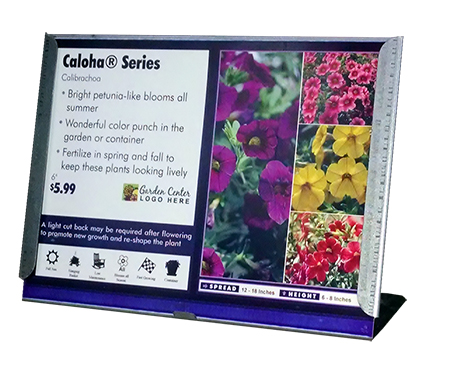 7x5 Table Top Sign Holders for Garden Centers